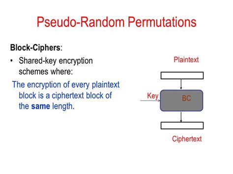Foundations Of Cryptography Lecture 10 Pseudo Random Permutations And The Security Of