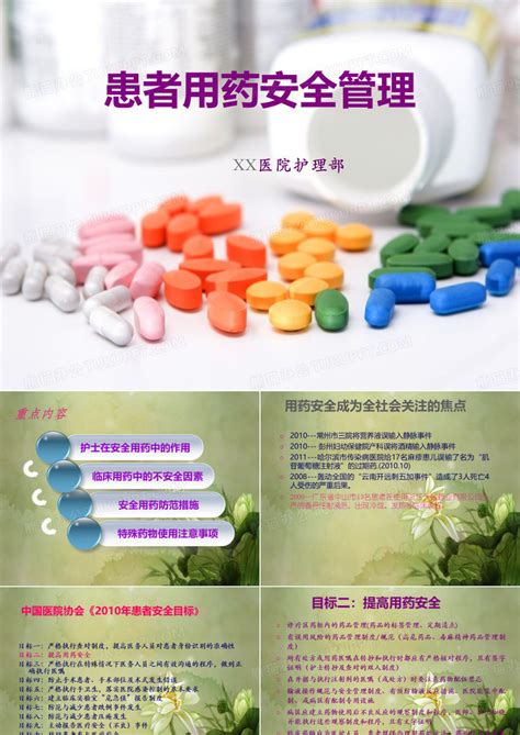 患者用药安全与管理 Ppt模板下载 编号qynmreml 熊猫办公