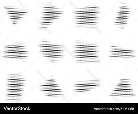Halftone Star Pattern Reprographic Technique Vector Image