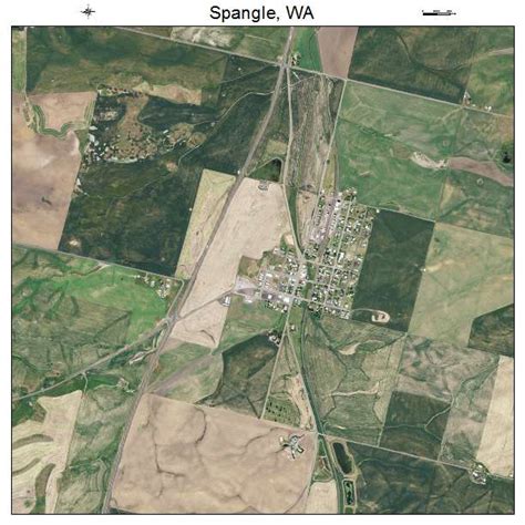 Aerial Photography Map Of Spangle Wa Washington
