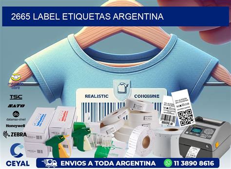 2665 Label Etiquetas Argentina Rollos Zebra