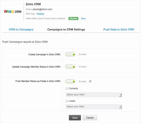 Email Marketing With Zoho Campaigns Online Help Zoho Crm
