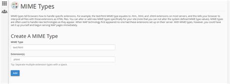 Tips To Configure Custom Mime Types In Cpanel Web Hosting Forum