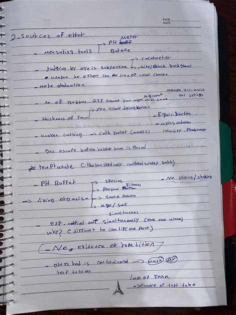 Bio P6 Sources Of Error R Igcse