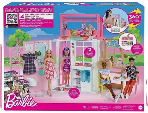 Игрален комплект Mattel Barbie Компактна преносима къща Отлична