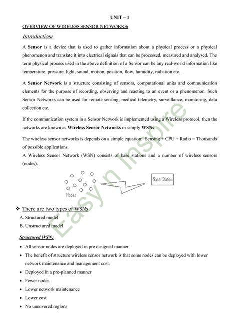 Wireless Sensor Networks Unit 1 Pdf