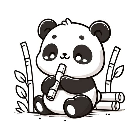 Dibujos Para Colorear De Osos Panda Gigantes