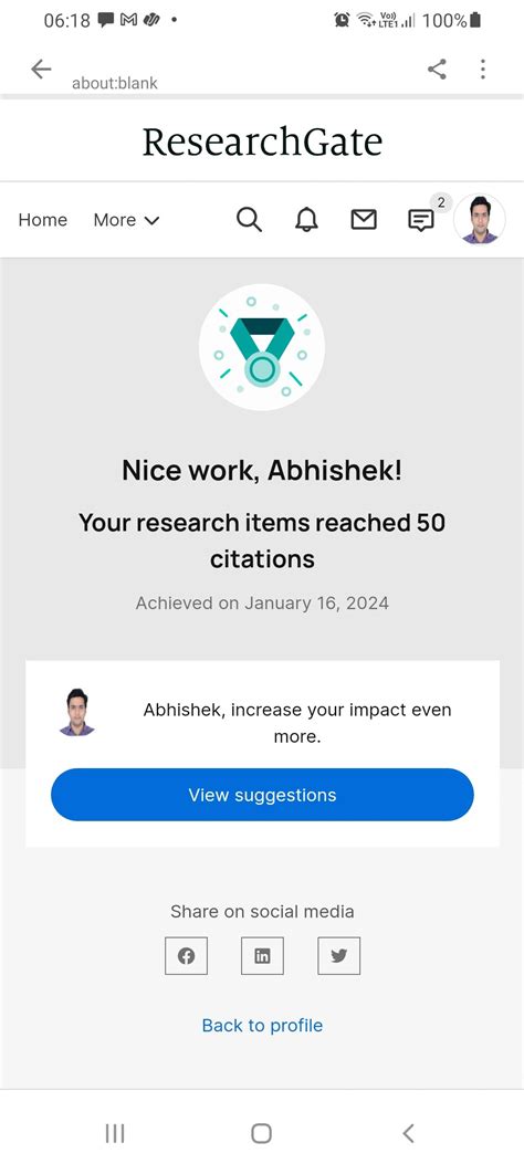 Dr Abhishek Aggarwal On Linkedin Half Century Of A Researcher Very