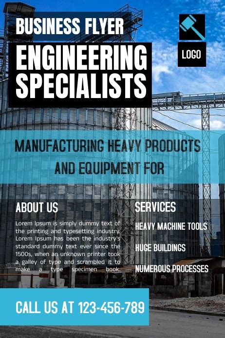 Engineering Flyerconstruction Flyer Template Postermywall