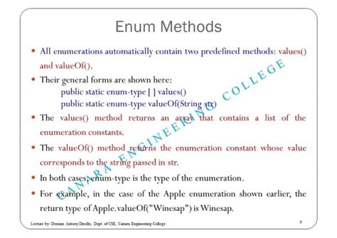 Enumerations Type Wrappers And Autoboxing Pdf Programming