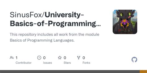 Github Sinusfoxuniversity Basics Of Programming Languages This