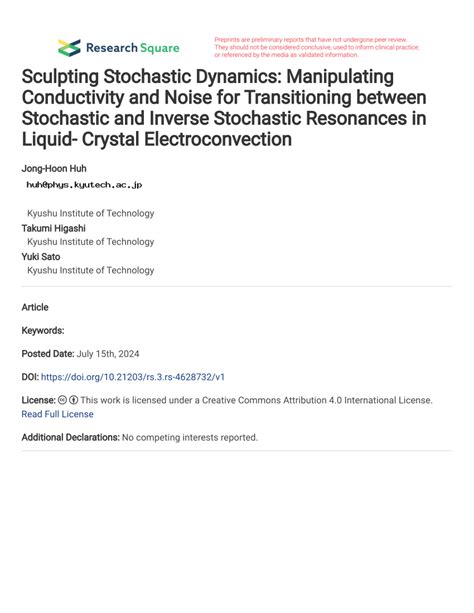 Pdf Sculpting Stochastic Dynamics Manipulating Conductivity And Noise For Transitioning