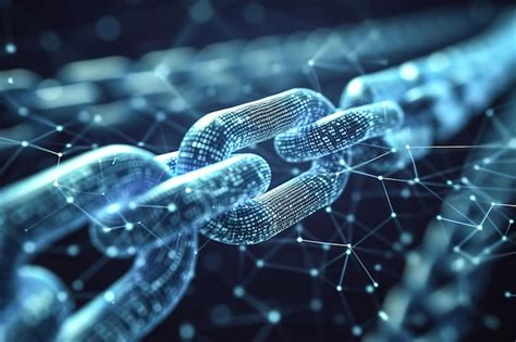 Premium Photo Blockchain Interface Symbolizing Transparency And