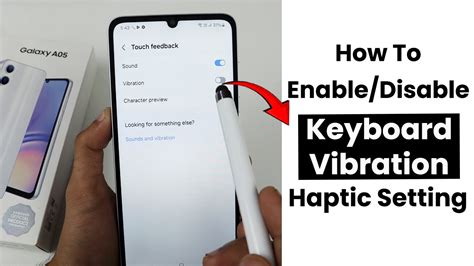 Enabledisable Keyboard Vibration In Galaxy A05 Keyboard Haptics