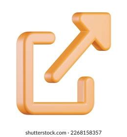 Export Convert Arrow 3d Icon Illustration Stock Illustration 2268158357
