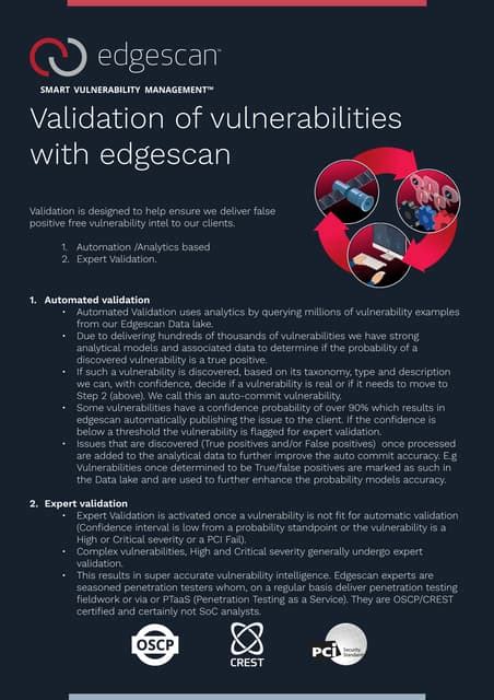 validation of vulnerabilities pdf