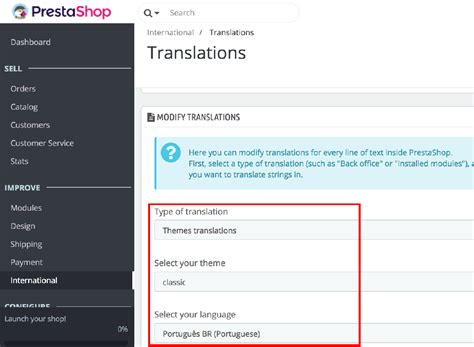 Modify The Interface Language