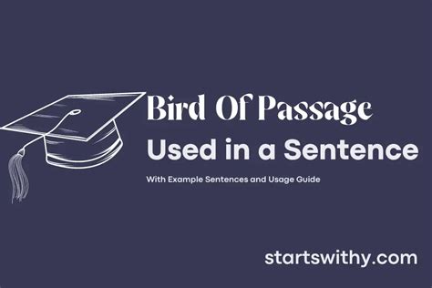 Bird Of Passage In A Sentence Examples 21 Ways To Use Bird Of Passage