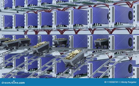 GPU Crypto Currency Mining Stock Illustration Illustration Of Payment