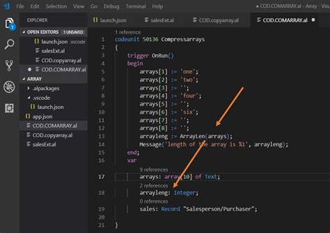 using arrays and array functions in microsoft dynamics business central