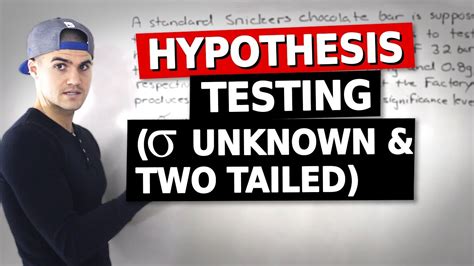 Qms 202 Hypothesis Testing Sigma Unknown Two Tailed Ryerson