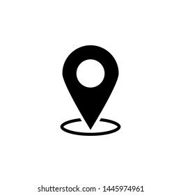Gps Map Pin Marker Vector Icon Stock Vector Royalty Free 1445974961 Shutterstock