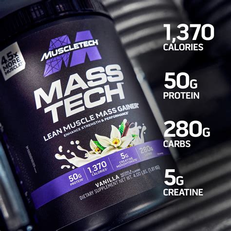 Muscletech Mass Tech Lean Muscle Mass Gainer At Walmart