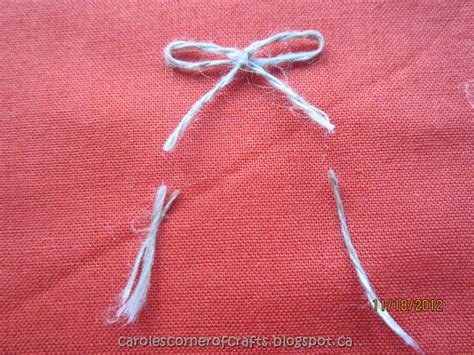 Carole S Corner Of Crafts Craft How To Make A Bow Using A Fork