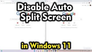 How To Disable Split Screen On Windows Disable Snapping Feature Imma