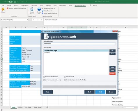 Worksheet Controls Spreadsheetweb Help