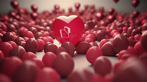 3d에서 인스타그램 배지와 같은 기호를 특징으로 하는 빨간 풍선 클러스터 로고처럼 3d처럼 인스타그램 3d 배경 일러스트