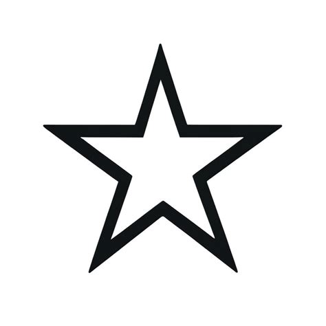 Star Outline Icon Svg Vector Image