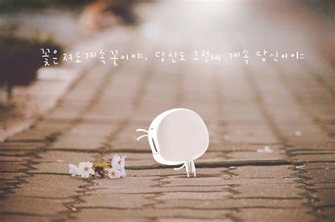 당신은 그렇게 계속 당신이야 단색 배경 꽃 그래픽 디자인 배경