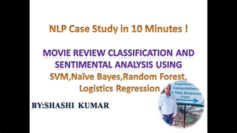 NLP Case Study Movie Review Classification Using TF IDF YouTube