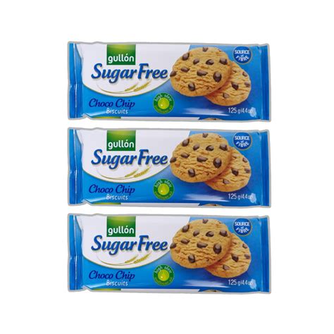 Gullon Sugar Free Chocolate Chip Cookies 125g — Buysnacksuk