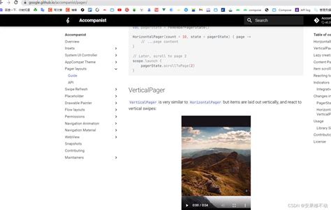 Compose Google Accompanist Accompanist Pager Csdn