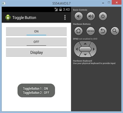 Membuat Tooglebutton Di Android