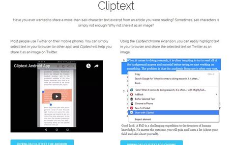 Cliptext Convierte Cualquier Texto En Imagen Para Compartir En Twitter