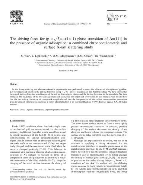 Pdf Surface Embedded Atom Model Of The Potential Induced Lifting Of