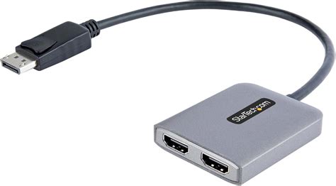 StarTech Com DP To Dual HDMI MST HUB Dual HDMI 4K 60Hz DisplayPort Multi Monitor Adapter