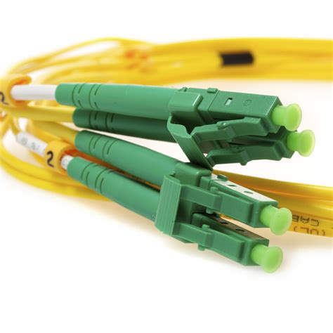 Apc Single Mode Fiber Cables Angled Physical Contact Fiber Cables