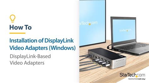 how to install displaylink video adapters windows