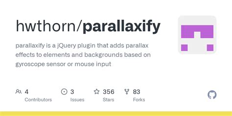Github Hwthorn Parallaxify Parallaxify Is A Jquery Plugin That Adds