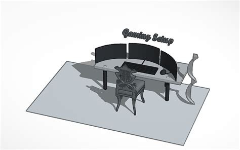 3d Design New Gaming Setup Tinkercad