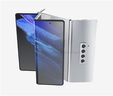 三星 Galaxy Z Fold 3 渲染图：双折型和三折型 It之家