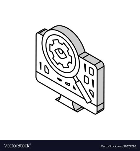 Open Source Software Isometric Icon Royalty Free Vector