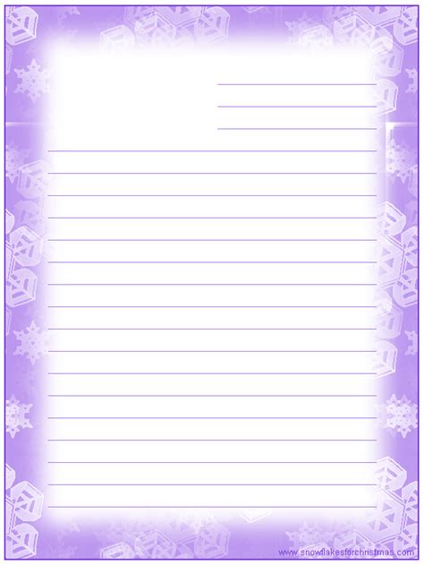 Free Printable Christmas Stationery Unlined