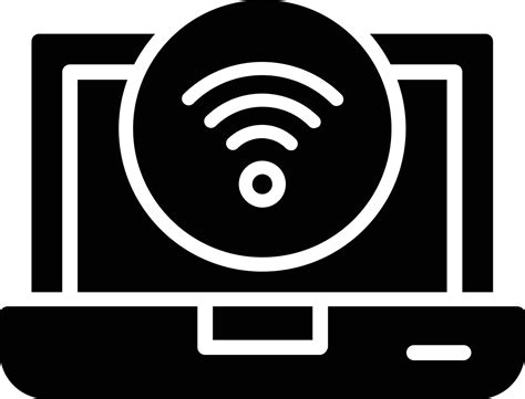 Wifi Glyph Icon 9679936 Vector Art At Vecteezy