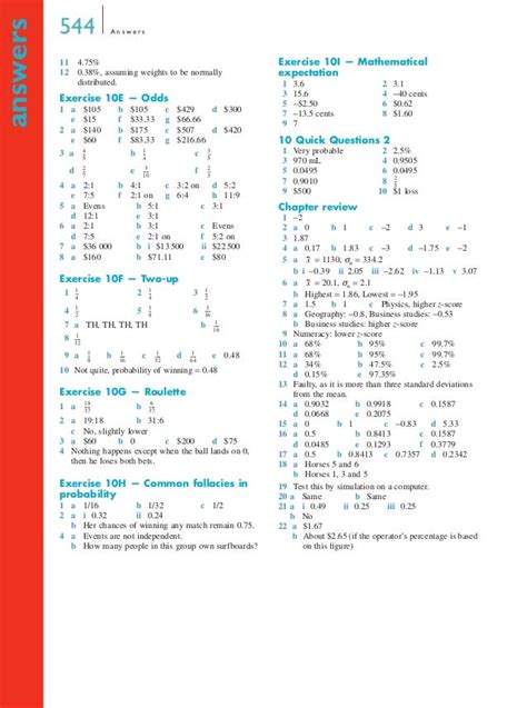 Year 12 Maths A Textbook Answers