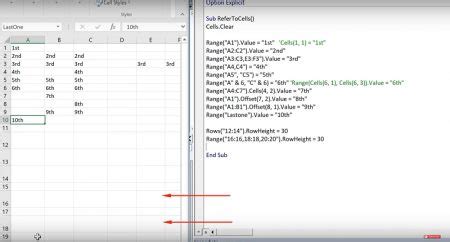VBA Writing To Ranges Xelplus Leila Gharani